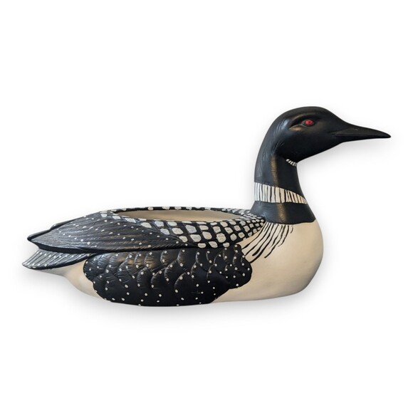 FTD | Accents | Vintage Ceramic Loon Planter Figure Northwoods Cabin 2 ...
